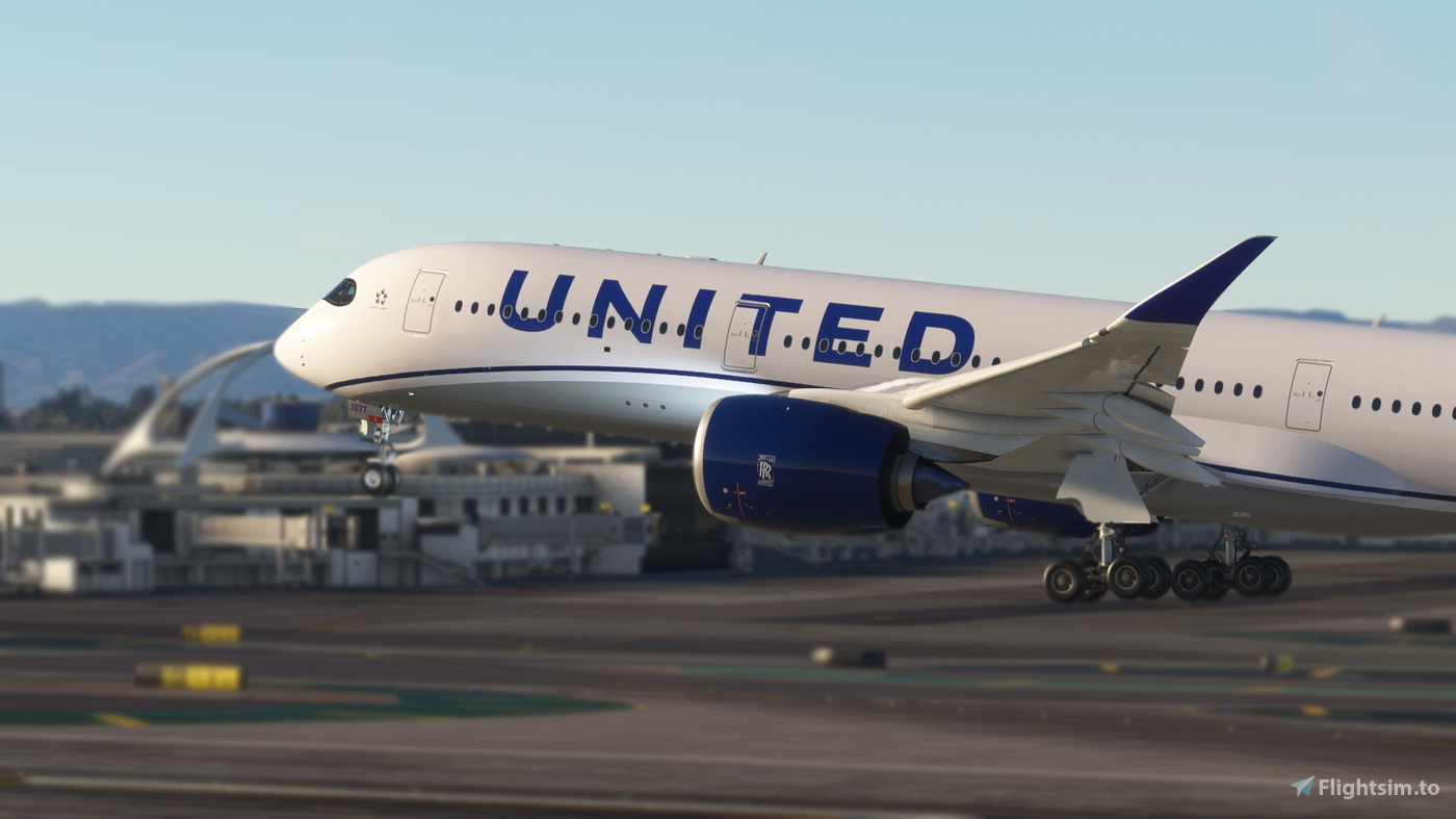 UNITED AIRLINES A350-900 EVO-BLUE [Fictional] for Microsoft Flight ...