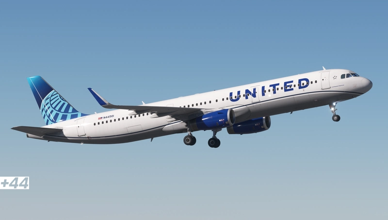 United Airlines EVO Blue (N44501) Fenix A321 IAE SL - 8K for Microsoft ...