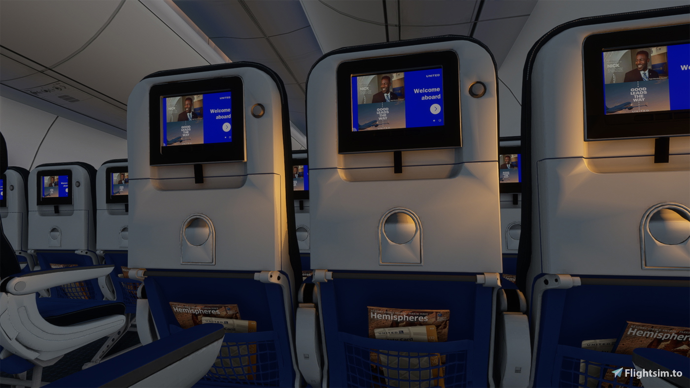 United Airlines PMDG 737-700SSW Ten pack pro Microsoft Flight Simulator ...