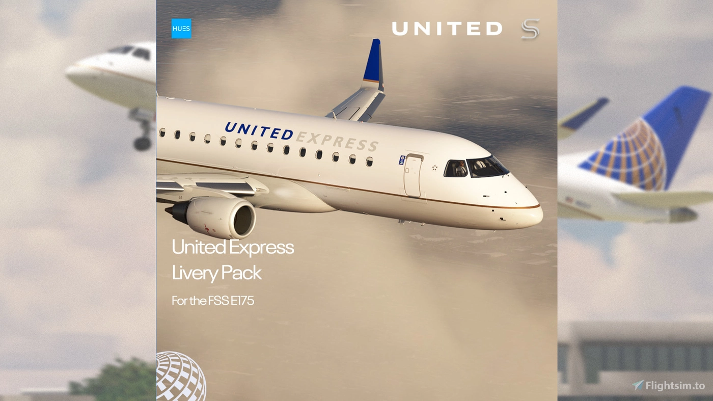 United Express Livery Pack | FSS E175 | 8K for Microsoft Flight ...