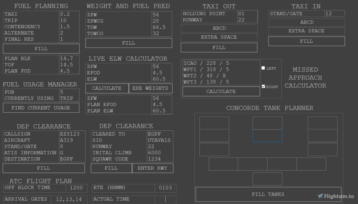 Universal Flight Notes App (Work In Progress) for Microsoft Flight ...