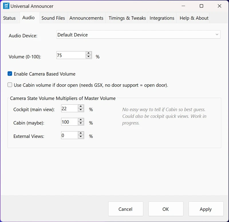Universal Announcer for Microsoft Flight Simulator | MSFS