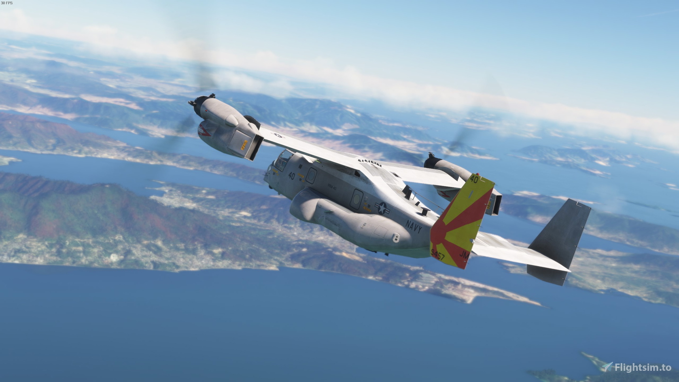US Navy VRM-40 | CMV-22B 169457 for Microsoft Flight Simulator | MSFS