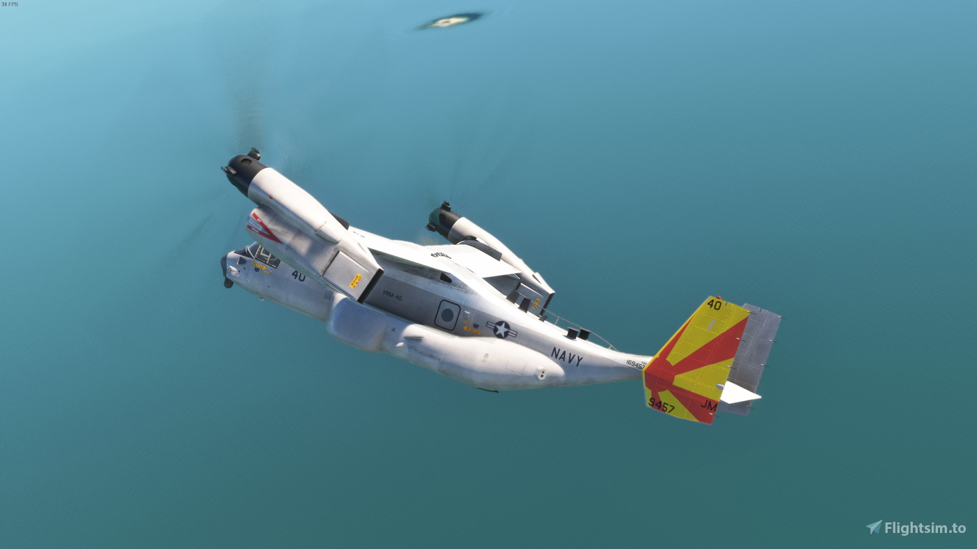US Navy VRM-40 | CMV-22B 169457 for Microsoft Flight Simulator | MSFS