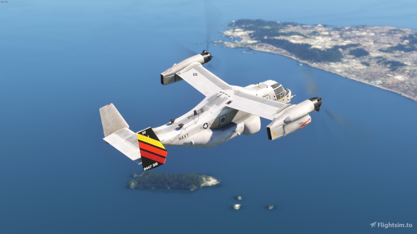 US Navy VRM-50 | CMV-22B 169447 for Microsoft Flight Simulator | MSFS