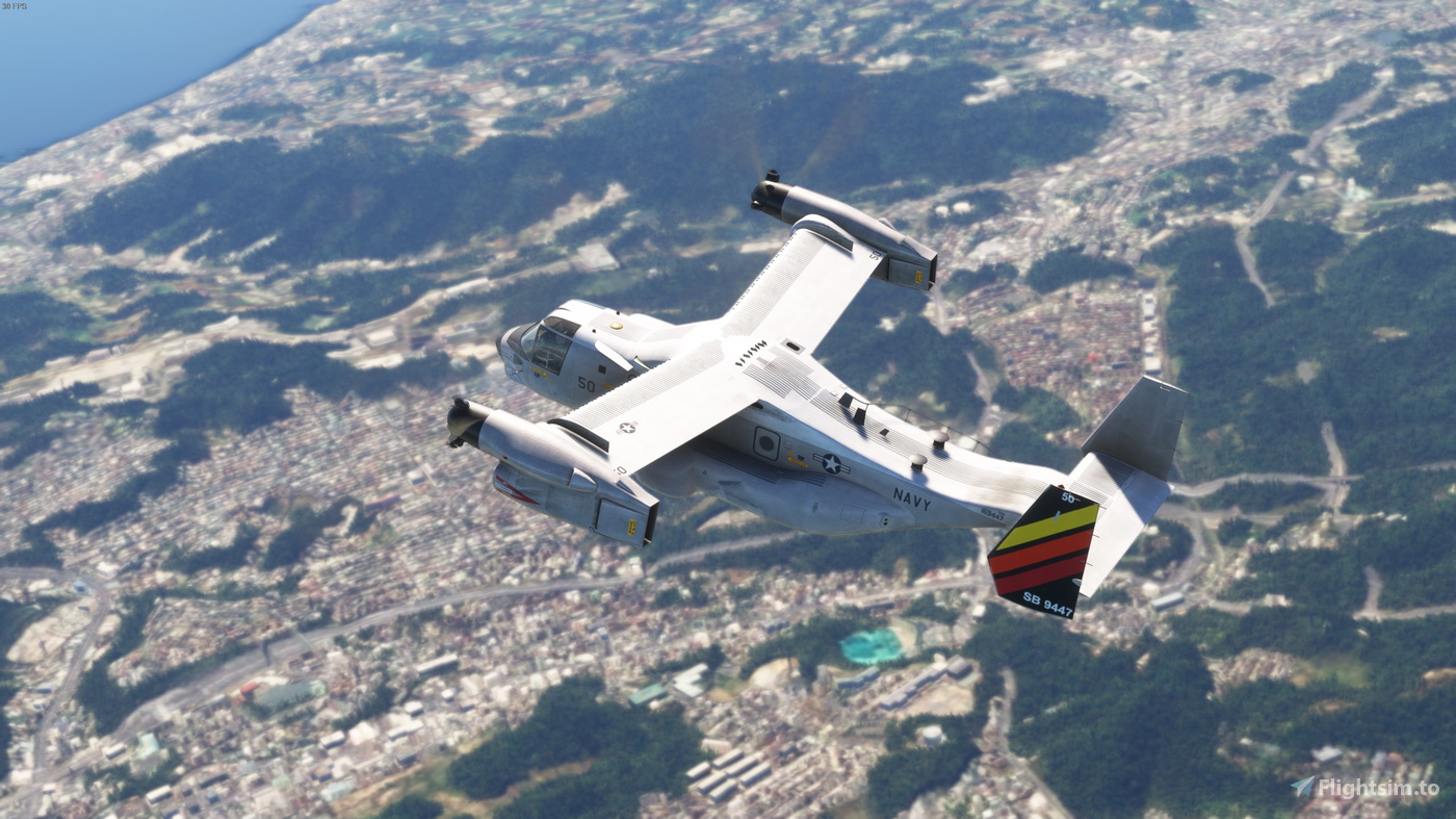US Navy VRM-50 | CMV-22B 169447 for Microsoft Flight Simulator | MSFS