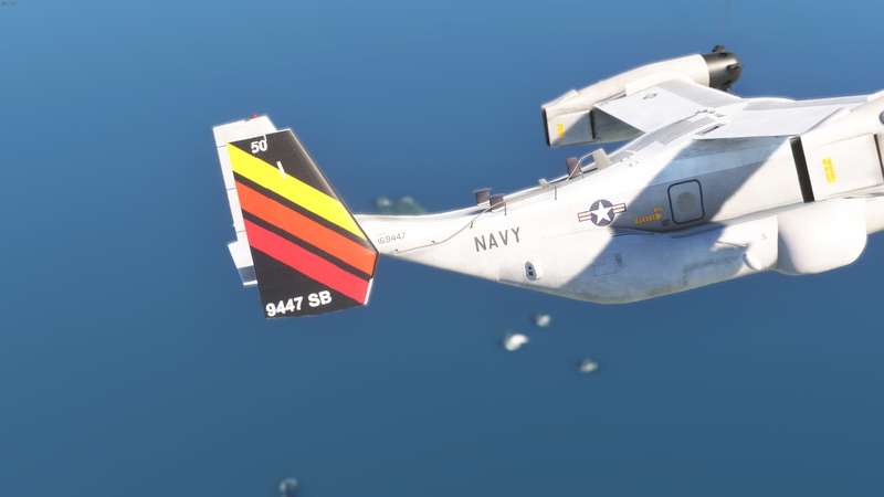 US Navy VRM-50 | CMV-22B 169447 for Microsoft Flight Simulator | MSFS