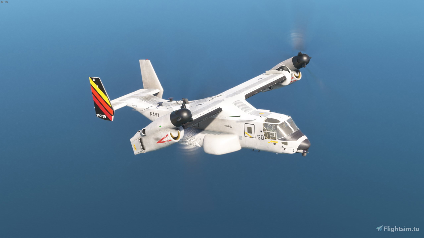 US Navy VRM-50 | CMV-22B 169447 for Microsoft Flight Simulator | MSFS