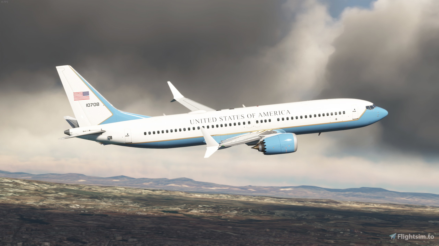 USAF Special Air Mission | 737 MAX 8 (C-40D) 10708 for Microsoft Flight ...
