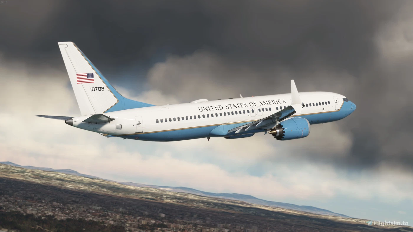 USAF Special Air Mission | 737 MAX 8 (C-40D) 10708 for Microsoft Flight ...