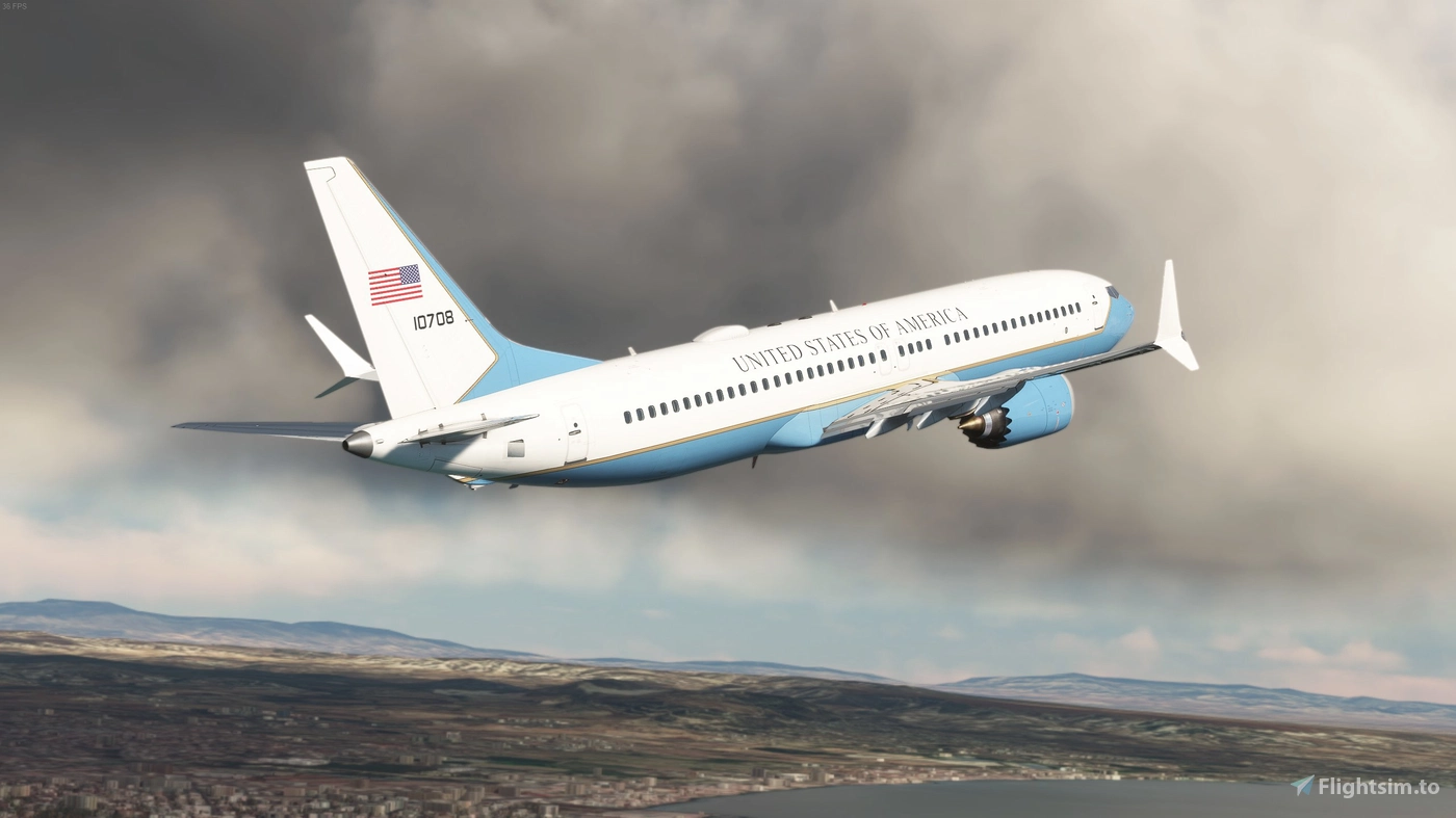 USAF Special Air Mission | 737 MAX 8 (C-40D) 10708 for Microsoft Flight ...