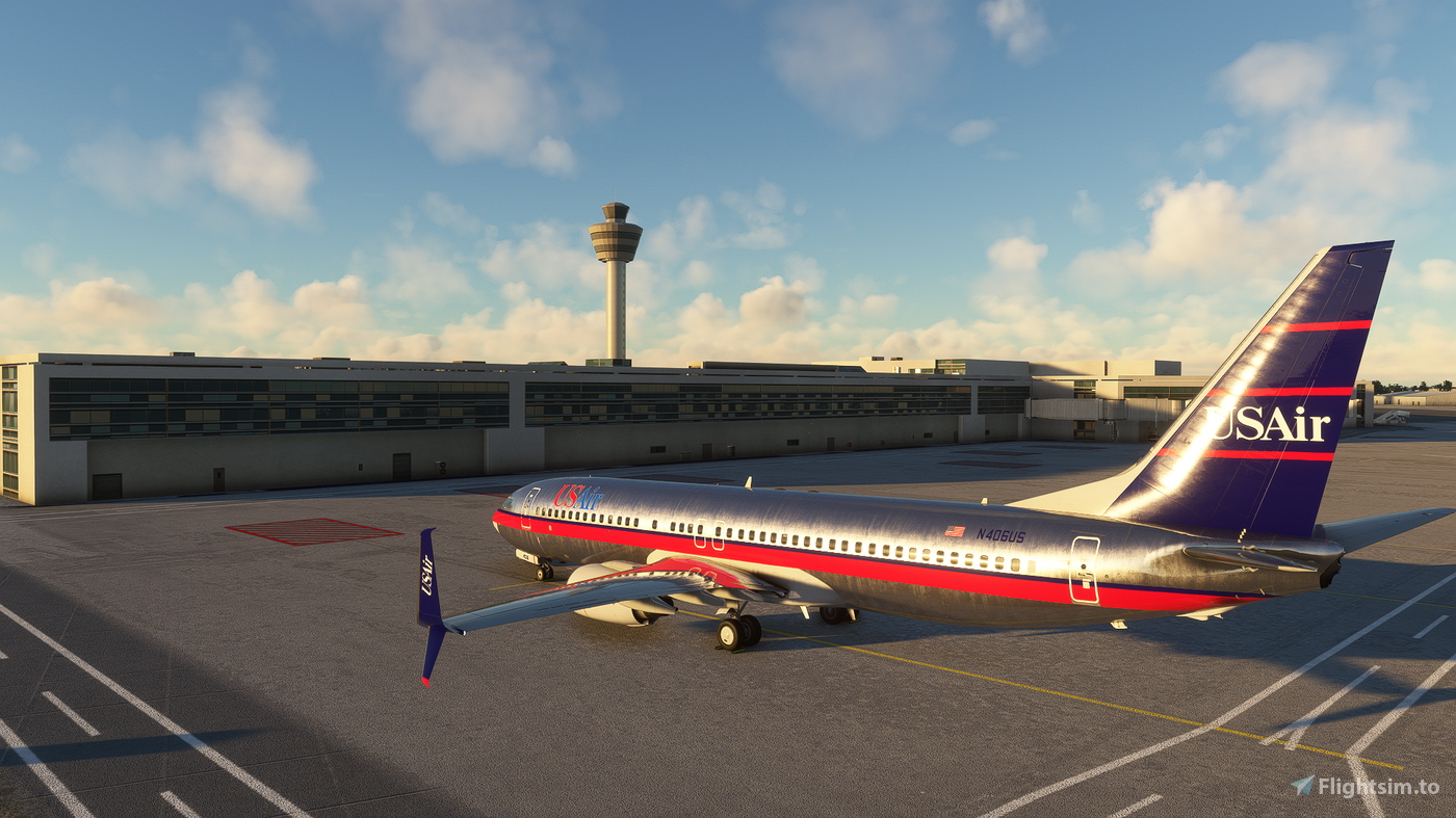 USAIR N406US PMDG 737-800SSW для Microsoft Flight Simulator | MSFS