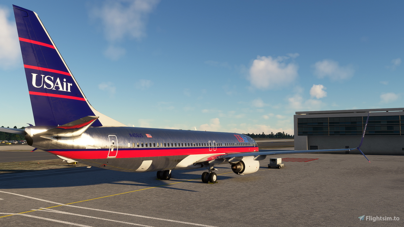 USAIR N406US PMDG 737-800SSW per Microsoft Flight Simulator | MSFS