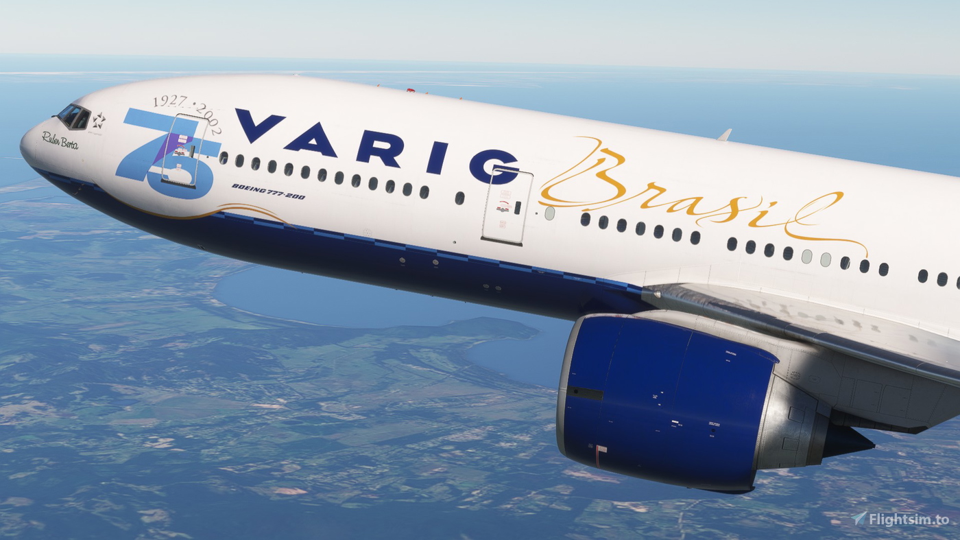 Varig "75 Years" PP-VRB w/Cabin | GE for Microsoft Flight Simulator | MSFS