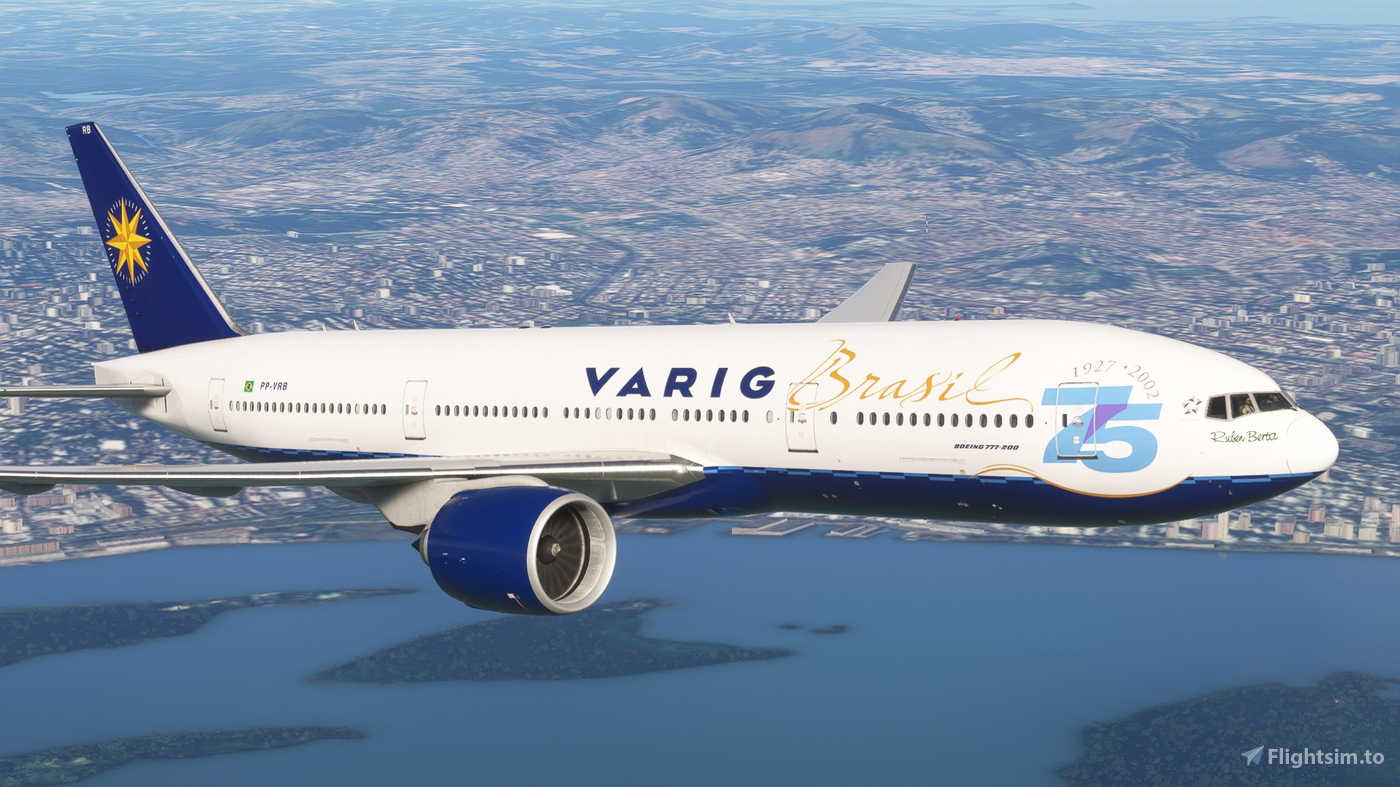 Varig "75 Years" PP-VRB w/Cabin | GE for Microsoft Flight Simulator | MSFS