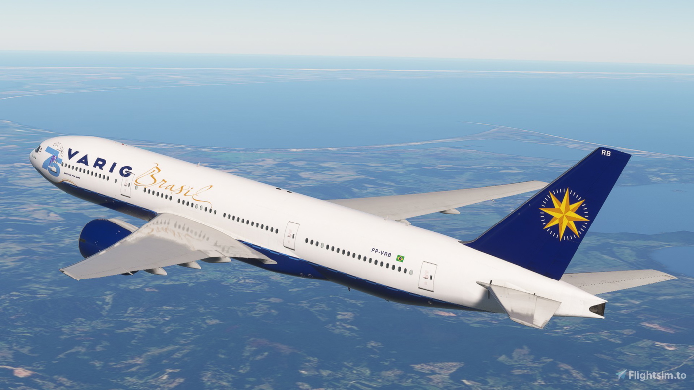 Varig "75 Years" PP-VRB w/Cabin | GE for Microsoft Flight Simulator | MSFS