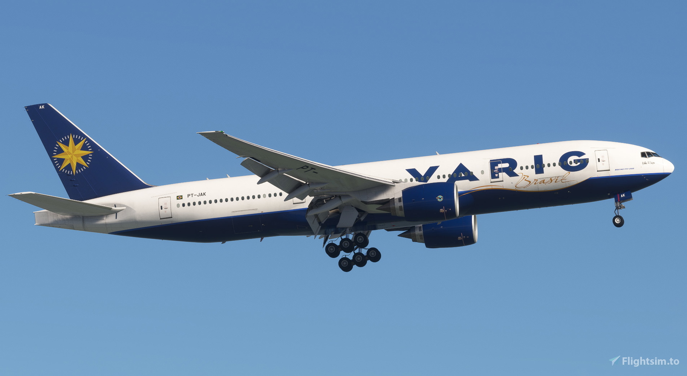Varig Brasil [Pack Fictional] w/cabin |PMDG 777-200ER for Microsoft ...
