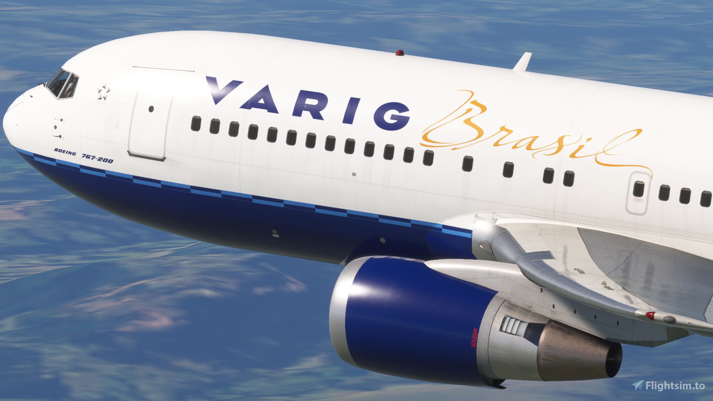 Varig PP-VNR | RHD Simulations Boeing 767-200ER のために Microsoft Flight ...