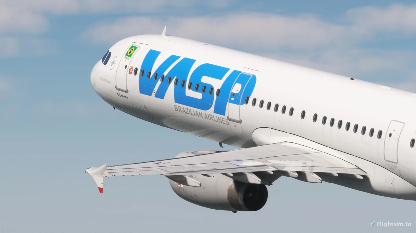 VASP Modern [PT-RVR ''Fictitious''] w/Cabin | Fenix A320 IAE for ...