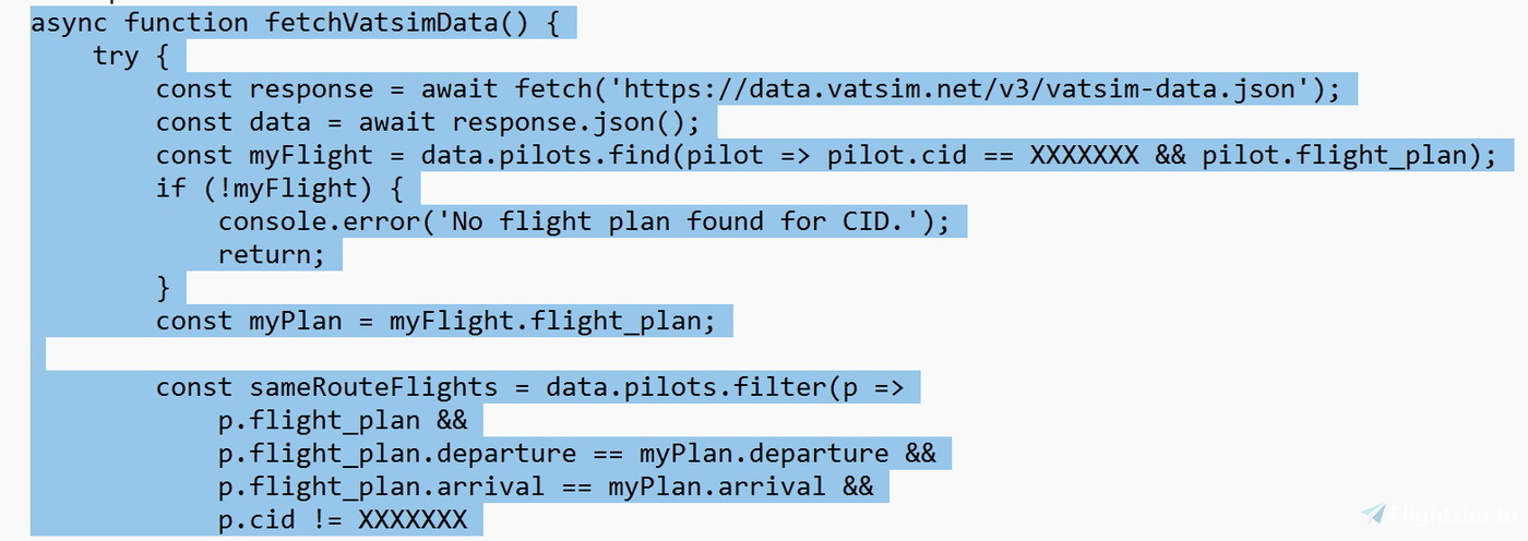 VATSIM Flight Board for Microsoft Flight Simulator | MSFS