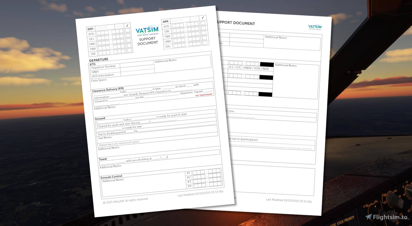 VATSIM Support Document for Microsoft Flight Simulator | MSFS