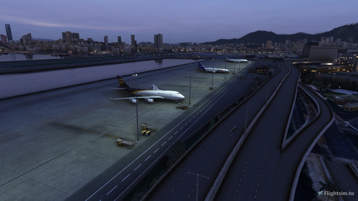 VHHX Kai Tak FSLTL Static Aircraft for Microsoft Flight Simulator | MSFS