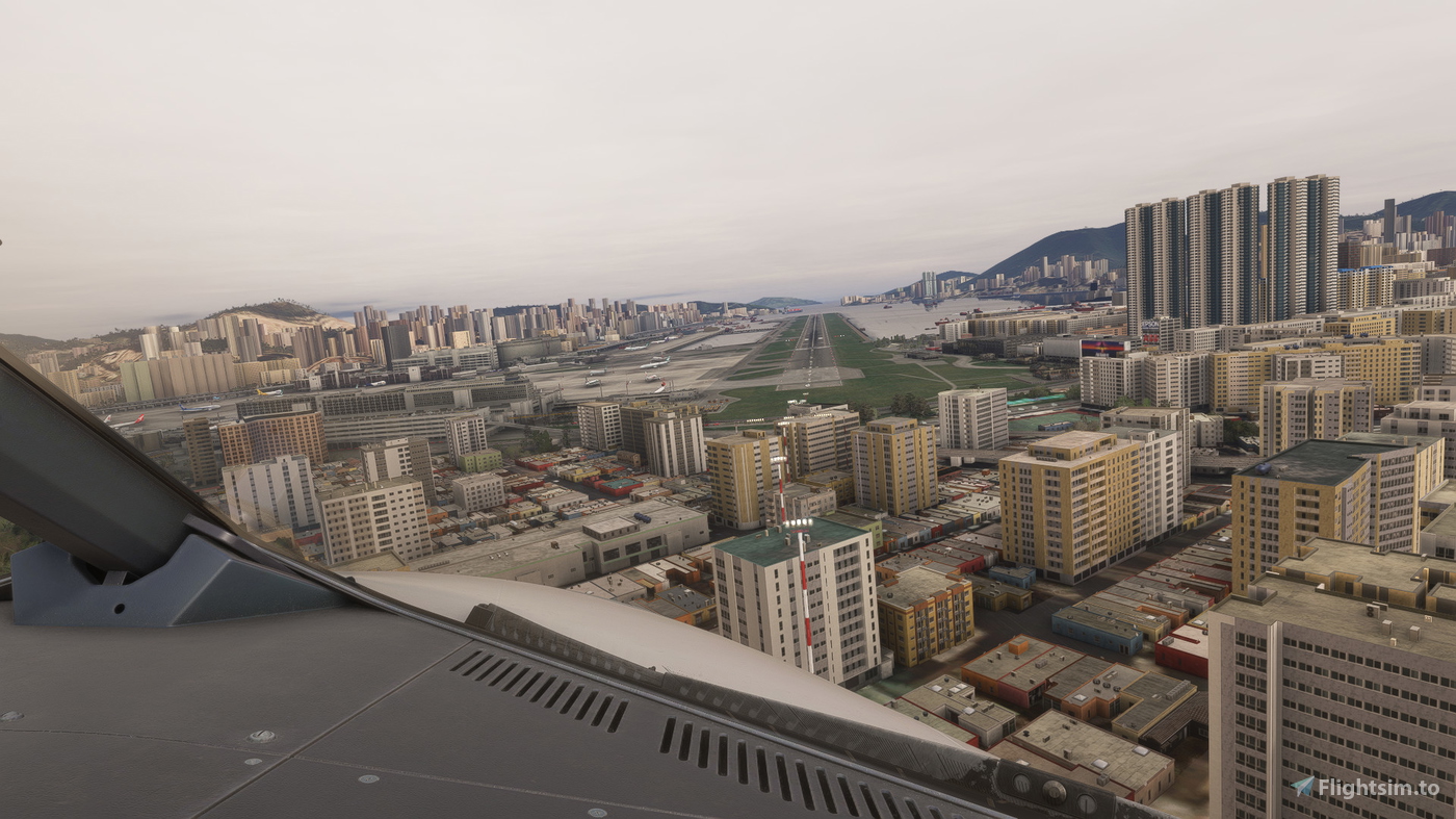 VHHX Kai Tak FSLTL Static Aircraft for Microsoft Flight Simulator | MSFS