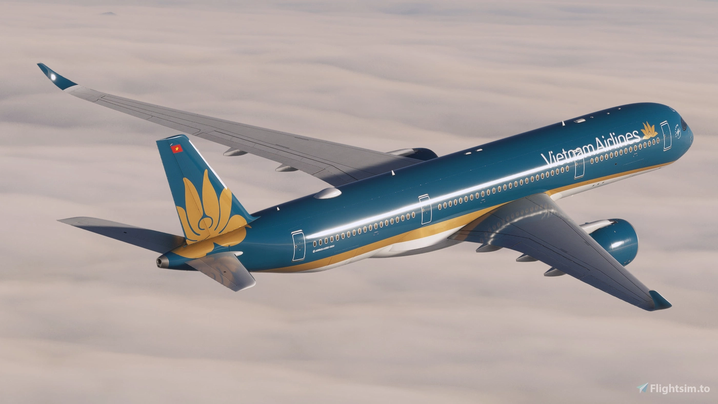 Vietnam Airlines [Pack] - IniBuilds A350-900 对于 Microsoft Flight Simulator | MSFS