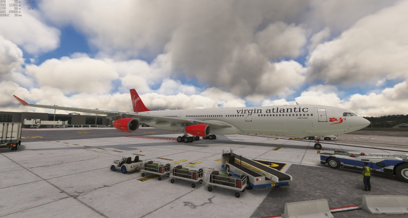 Virgin Airbus A340-300 1990's G-VBUS のために Microsoft Flight Simulator | MSFS