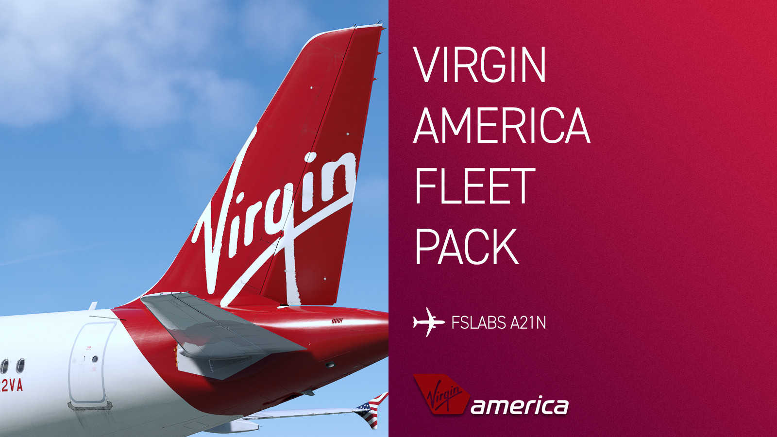 Virgin America Fleet Pack | FSLabs A321 NEO | 8K & 4K - MSFS Add-on ...