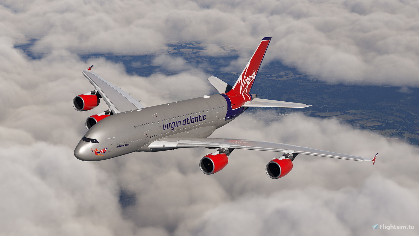 Virgin Atlantic ("Silver Dream Machine" Livery) - FlyByWire A380x für ...