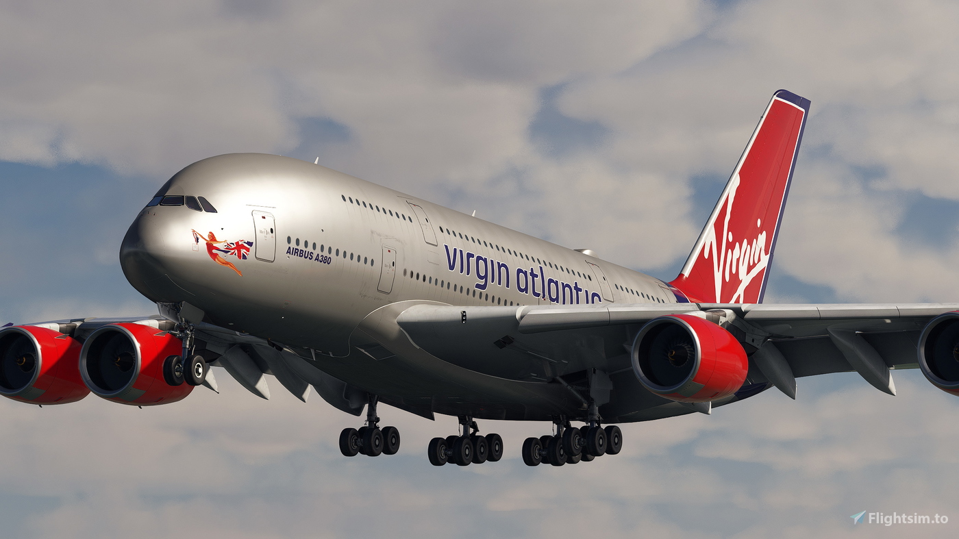 Virgin Atlantic ("Silver Dream Machine" Livery) - FlyByWire A380x für ...