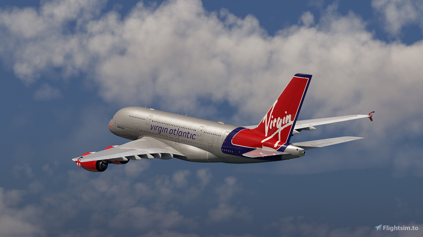 Virgin Atlantic ("Silver Dream Machine" Livery) - FlyByWire A380x para ...