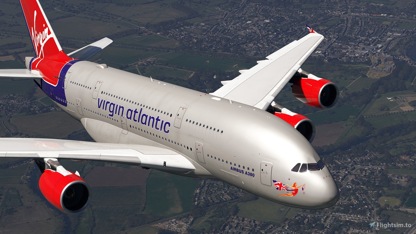 Virgin Atlantic ("Silver Dream Machine" Livery) - FlyByWire A380x para ...