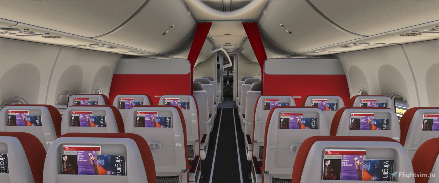 Virgin Australia Cabin Textures for iFly 737 Max 8 releases para ...