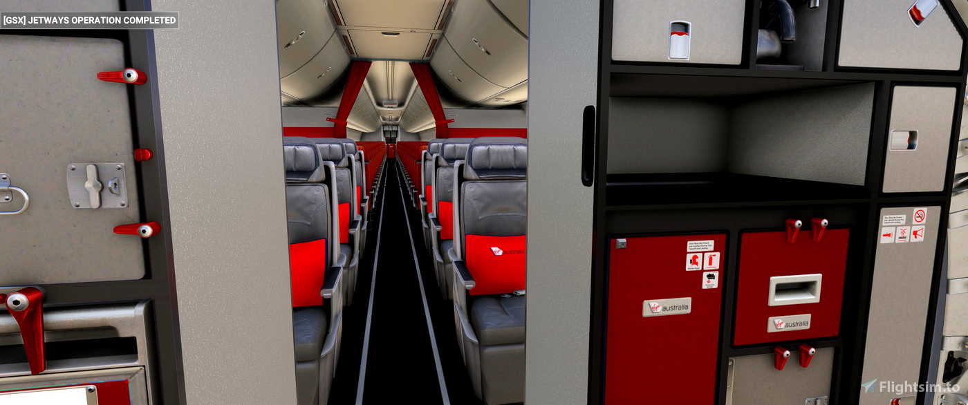 Virgin Australia Cabin Textures for iFly 737 Max 8 releases のために ...