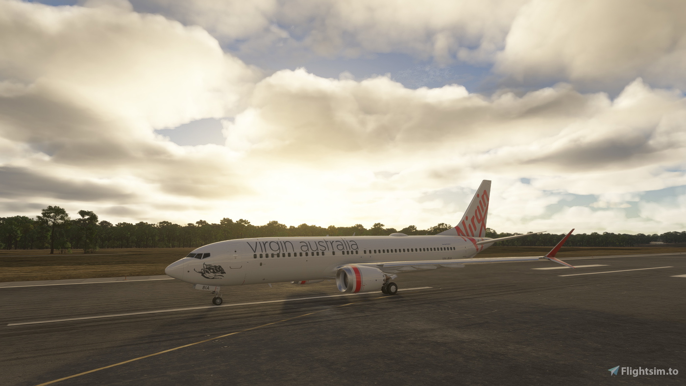 Virgin Australia VH-8IA Asobo Boeing 737 MAX 8 - 8K for Microsoft ...