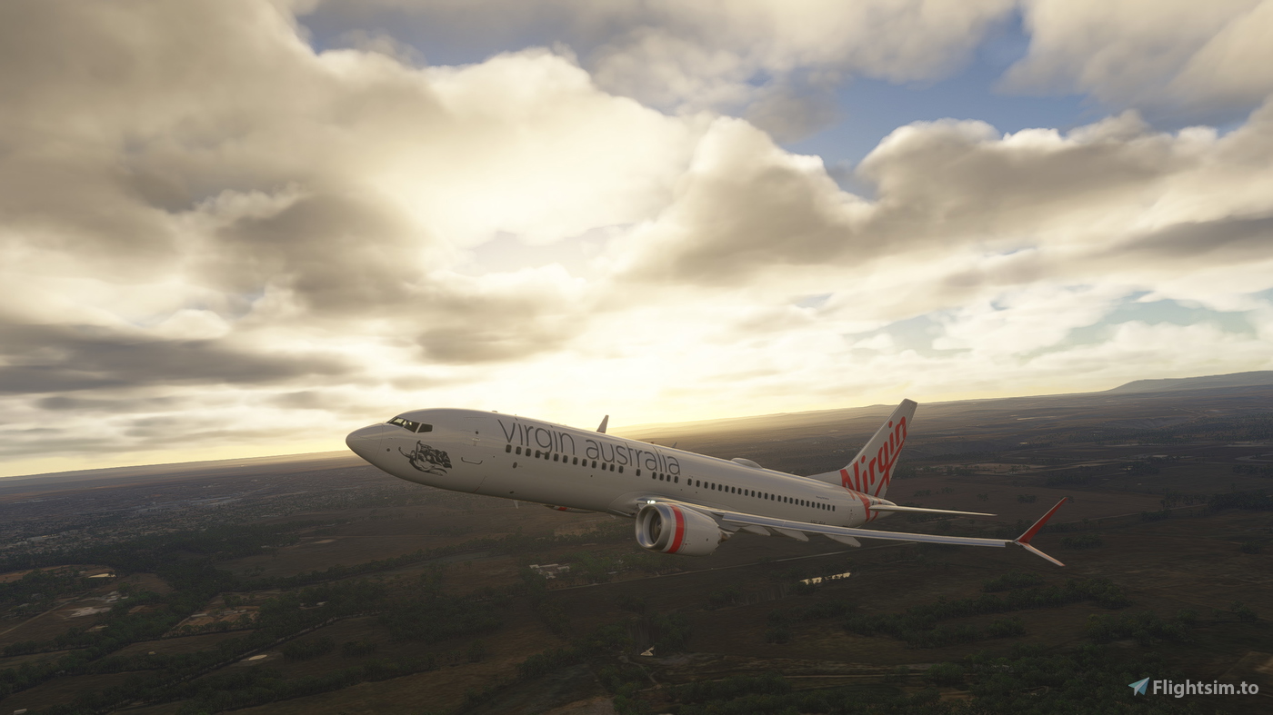Virgin Australia VH-8IA Asobo Boeing 737 MAX 8 - 8K for Microsoft ...