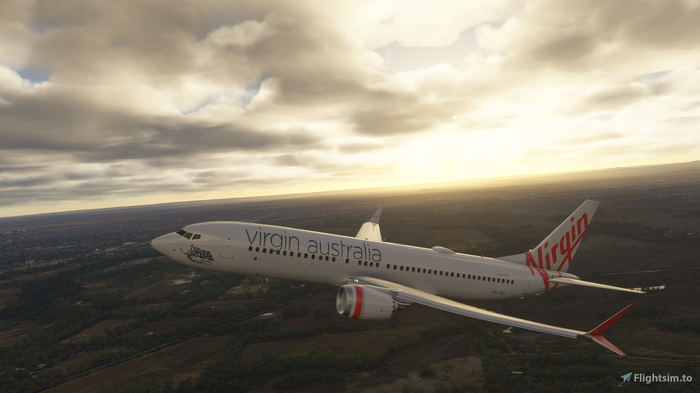 Virgin Australia VH-8IA Asobo Boeing 737 MAX 8 - 8K for Microsoft ...