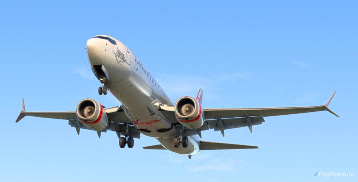 Virgin Australia VH-8IA W/ Cabin - iFly 737 Max 8 のために Microsoft Flight ...