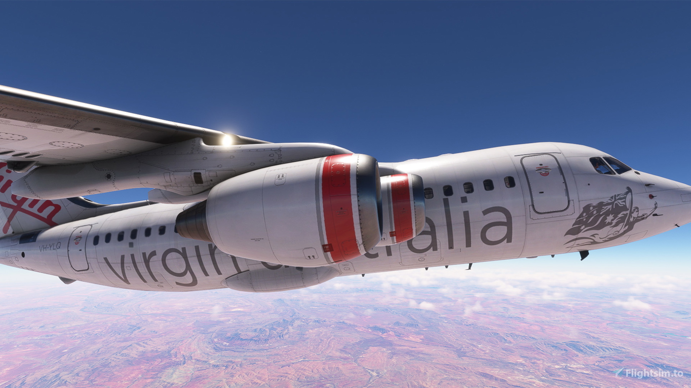 Virgin Australia VH-YLQ [Fictional] Avro RJ85 for Microsoft Flight ...