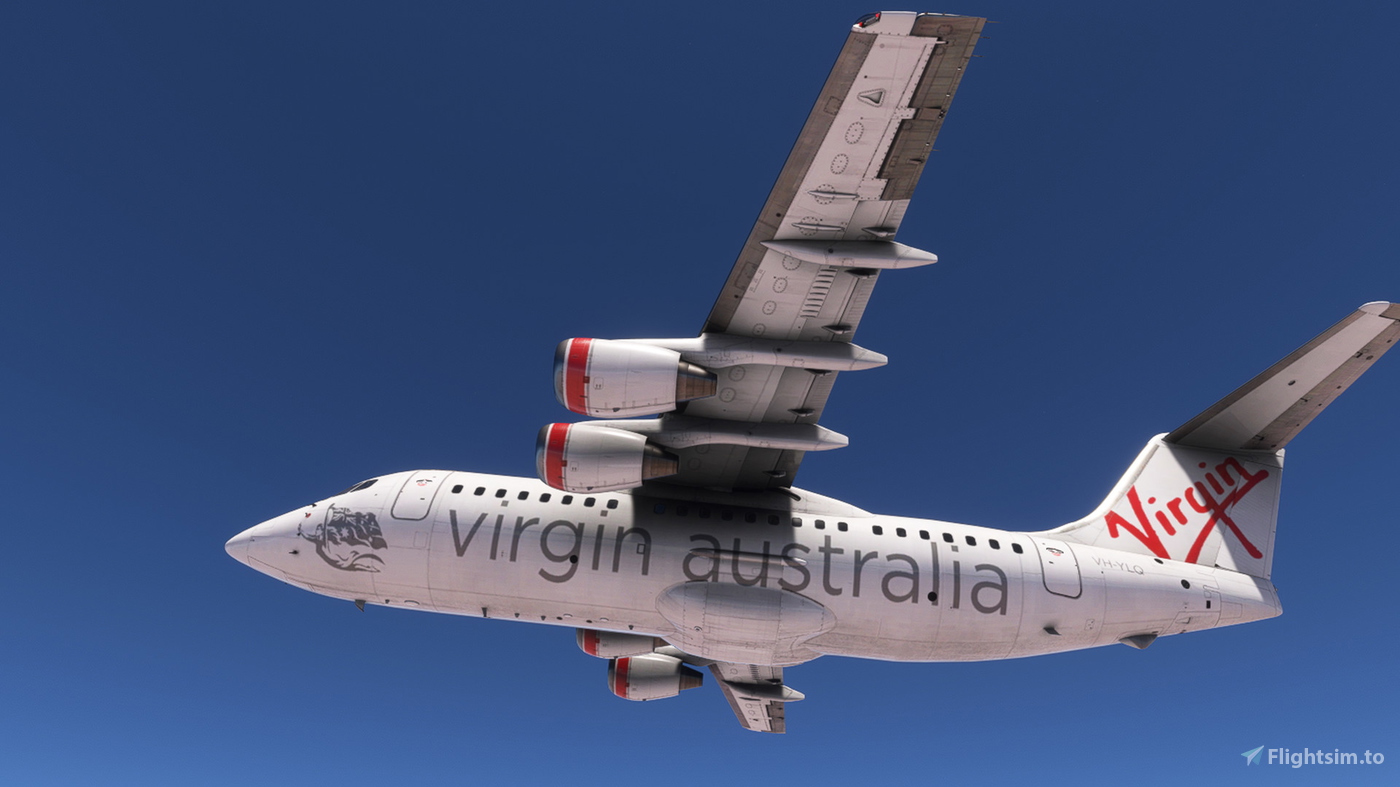 Virgin Australia VH-YLQ [Fictional] Avro RJ85 for Microsoft Flight ...