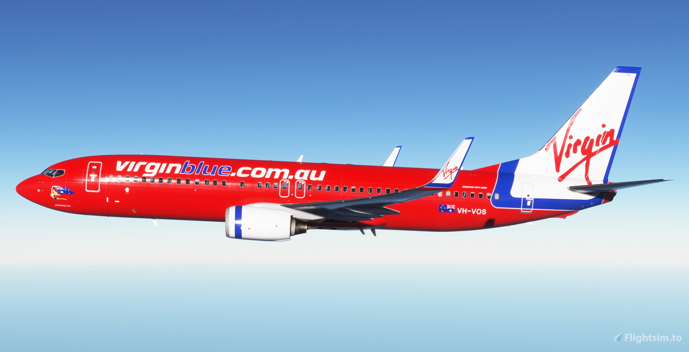 Virgin Blue (Australia) VH-VOB | VH-VOS | VH-BZG | PMDG 737-800 [4K ...