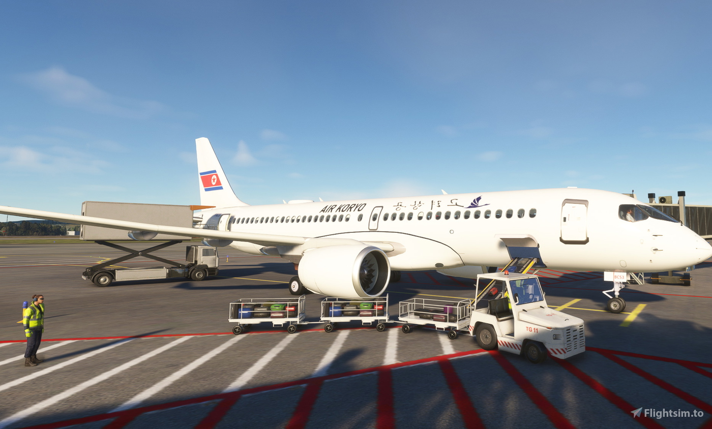 Virtualcol A220-300 Air Koryo P-BCS3 for Microsoft Flight Simulator | MSFS