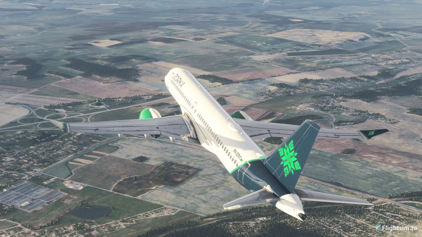 VirtualCol Airbus A220-300 Zorka Airlines EW-223VC "Verabey" voor ...