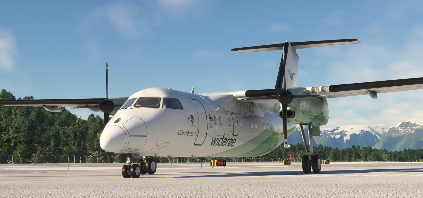 Virtualcol Dash 8-100 Widerøe LN-WID "Møre&Romsdal" für Microsoft ...