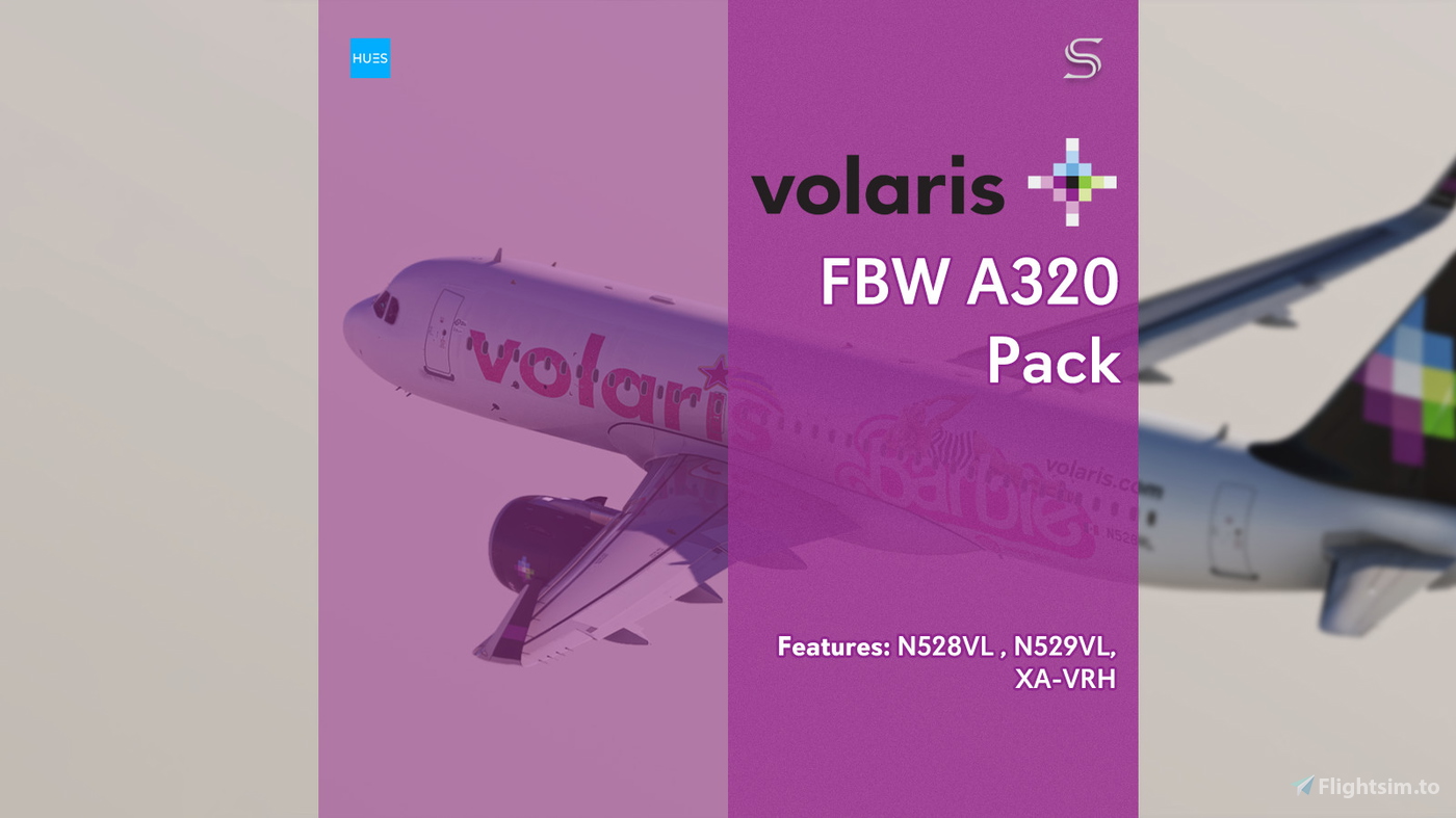 Volaris Livery Pack | FBW A32NX for Microsoft Flight Simulator | MSFS