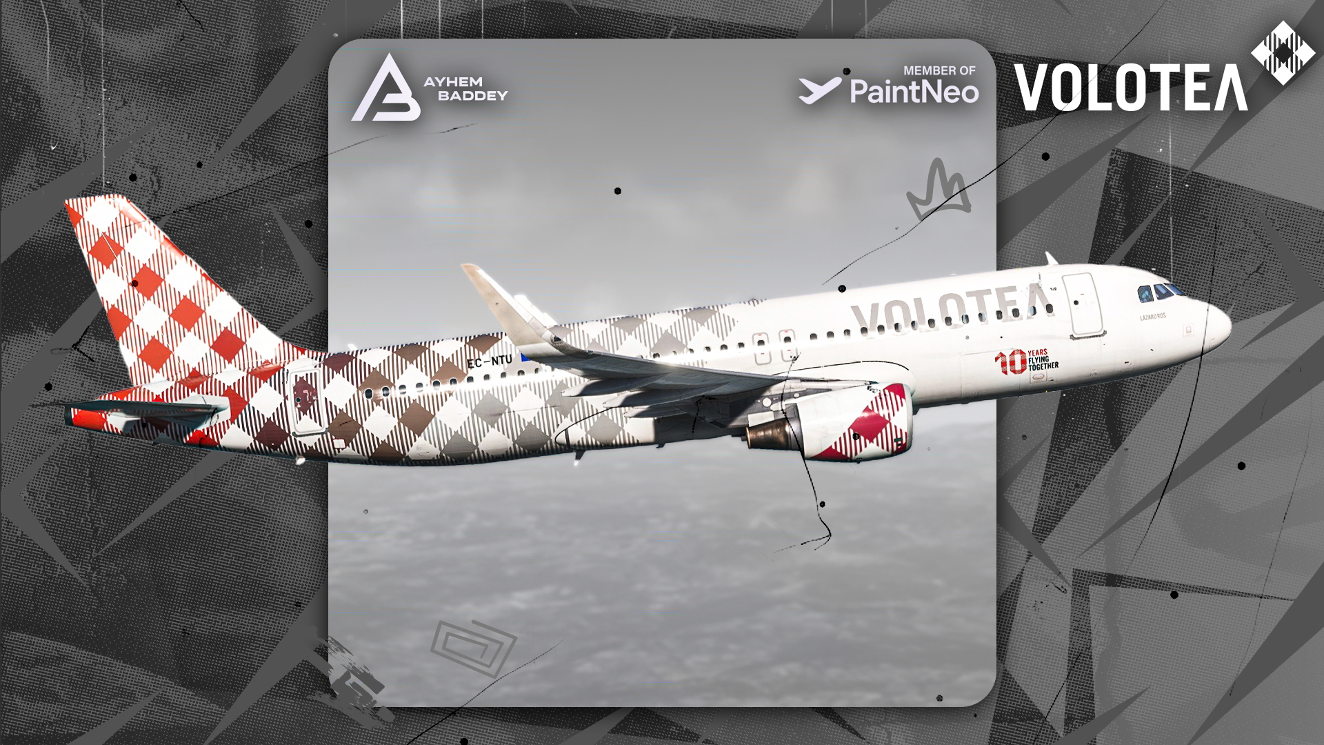 Volotea 10 Years Anniversary Livery w/Cabin For Fenix A320 | EC-NTU [8K ...