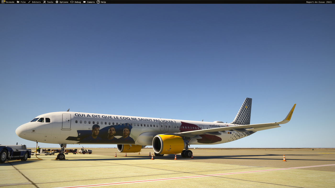 Vueling EC-NYD French Rugby Special Livery Inibuilds A321LR MSFS2024 ...