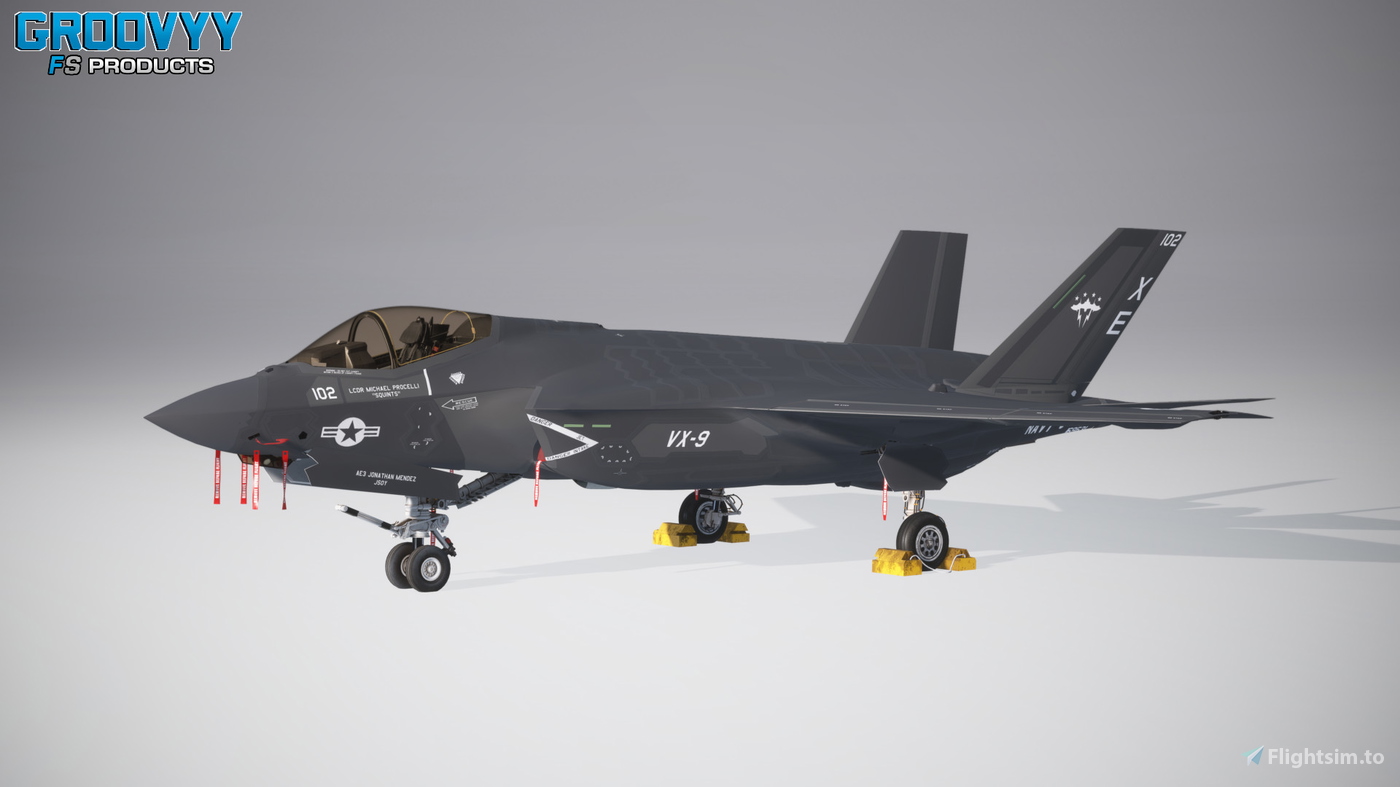 VX-9 "Vampires" F-35C Livery Package for Microsoft Flight Simulator | MSFS